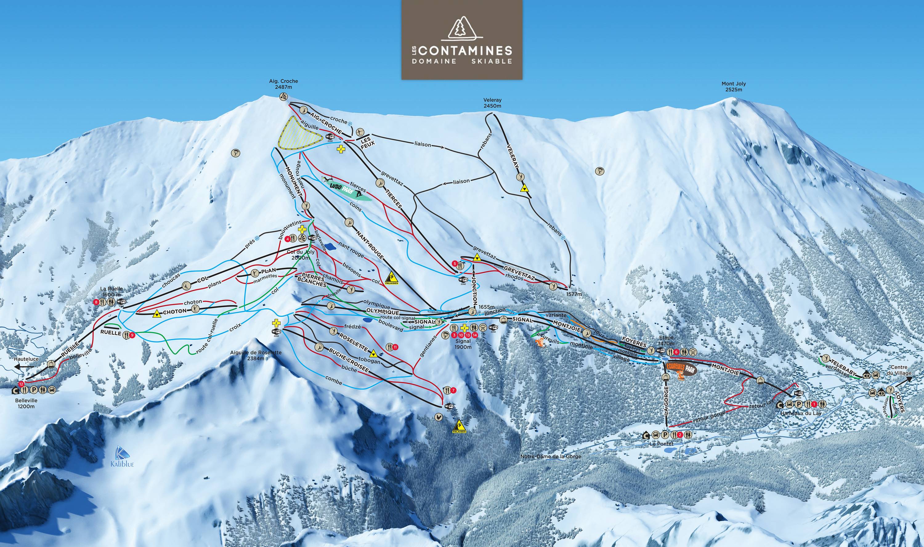 Rapport Ski & Neige Les Contamines/Hauteluce - meteoblue