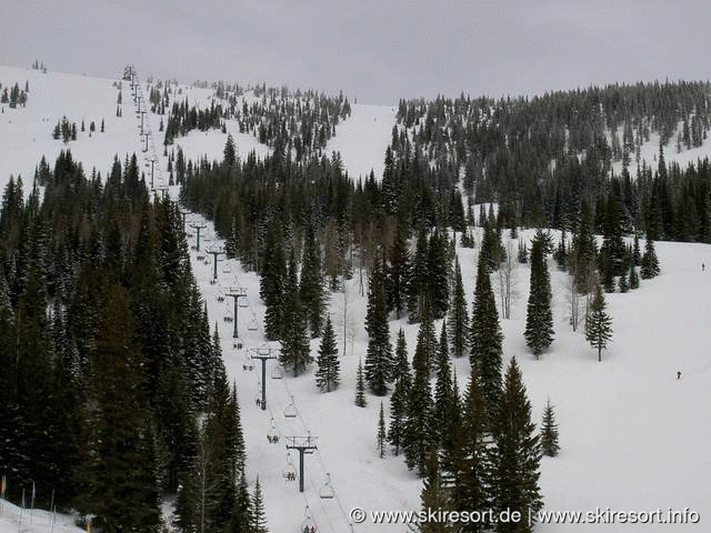 Piste map for Schweitzer Mountain Resort