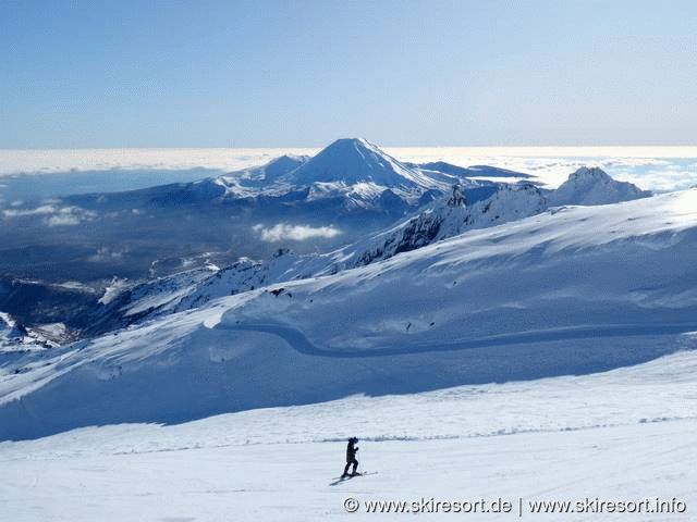 Piste map for Whakapapa (Mount Ruapehu)
